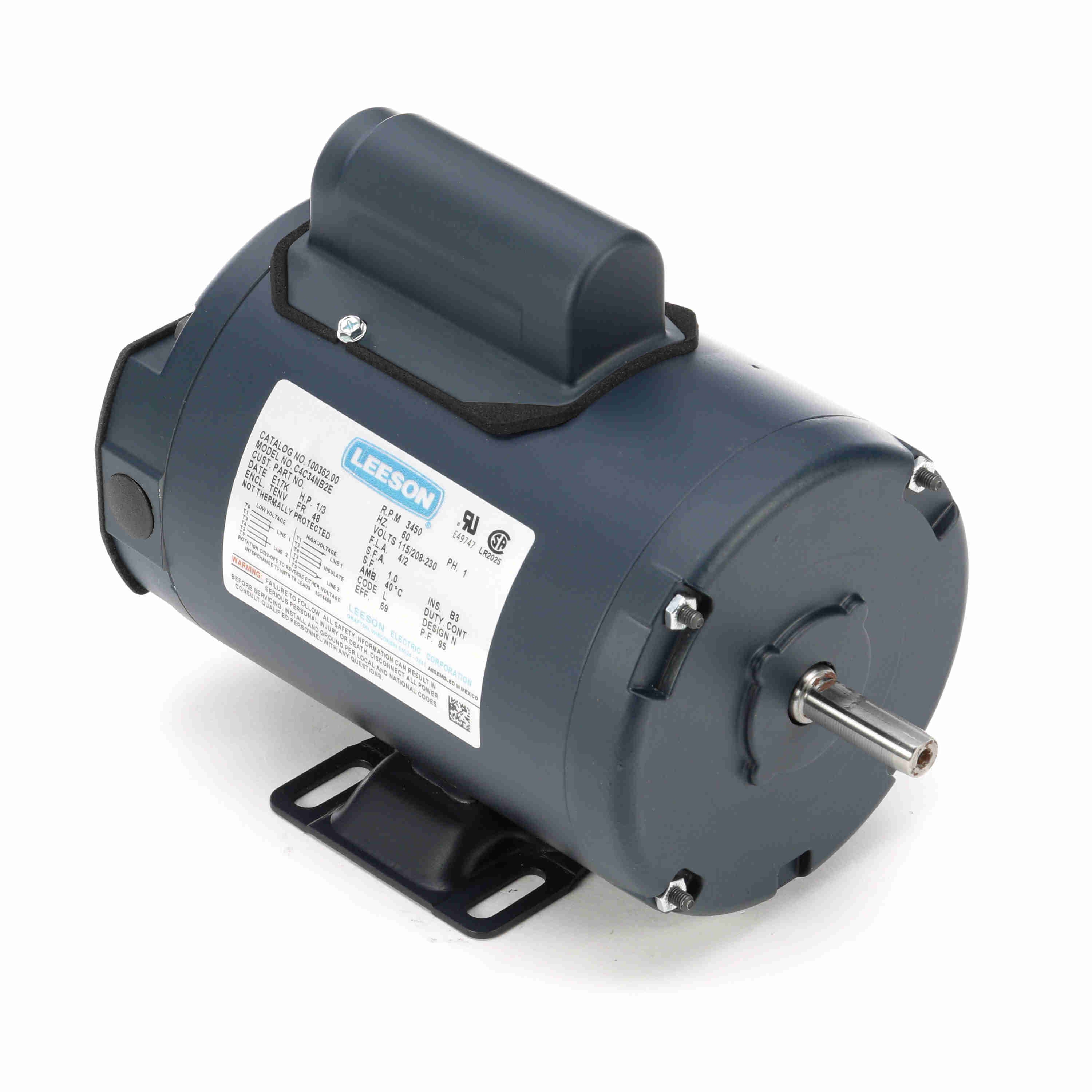 Leeson Single Phase Motors - Square One Electric Motors & Pumps