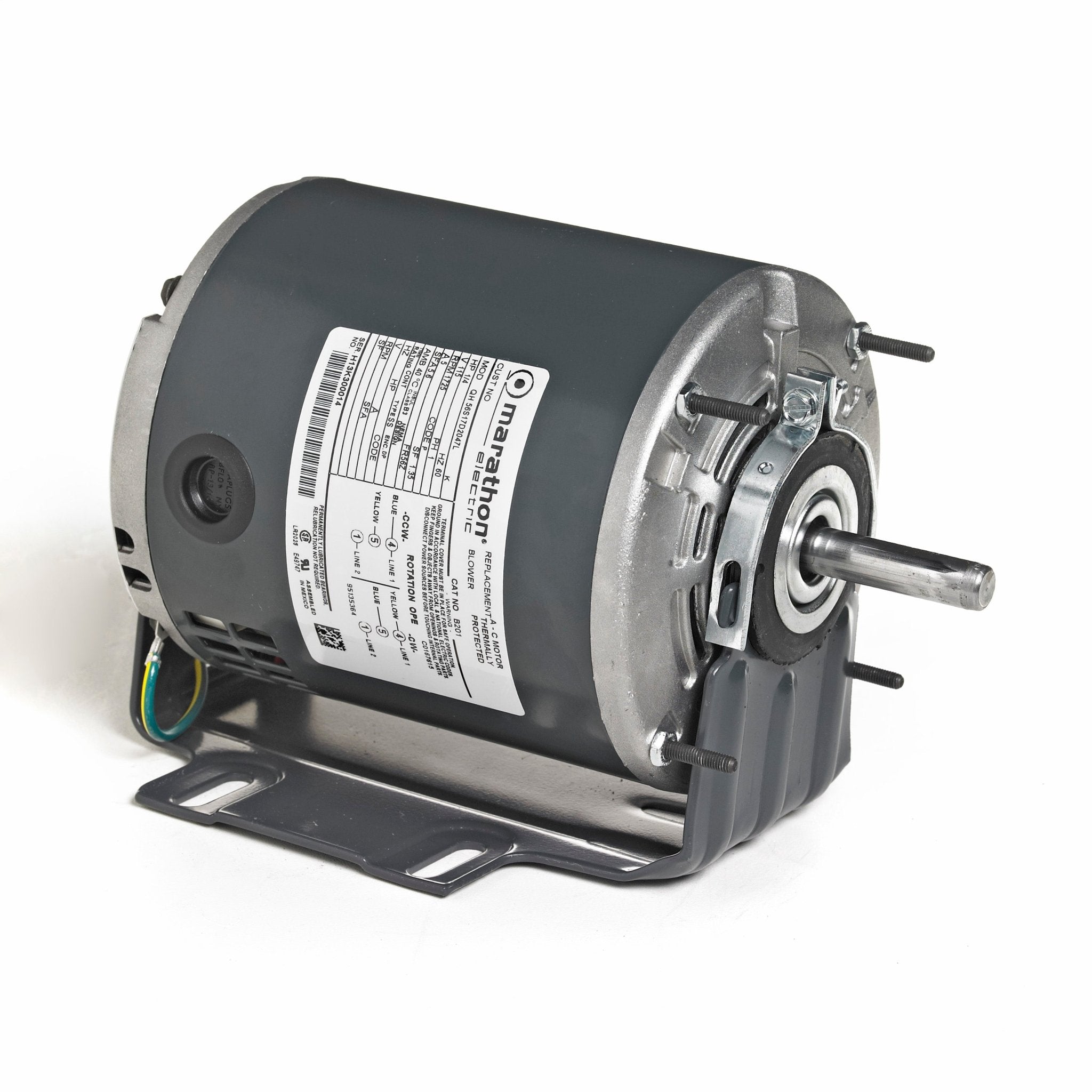 D163 Marathon Motor 1/2 HP | Fan Motor | Square One Electric - Square ...