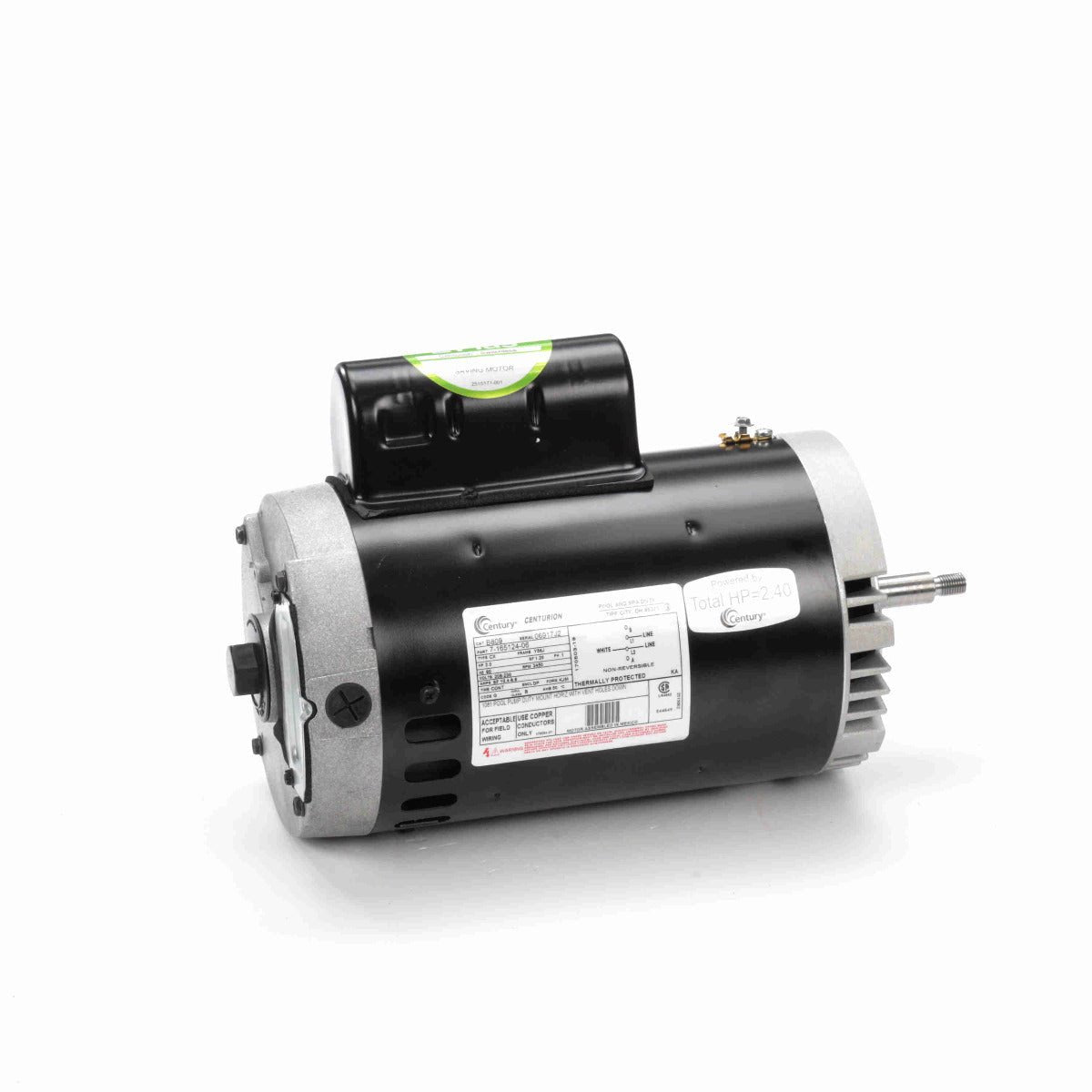 B809 Century Motor 2 HP | Pool & Spa / Jet Pump | Square One Electric ...