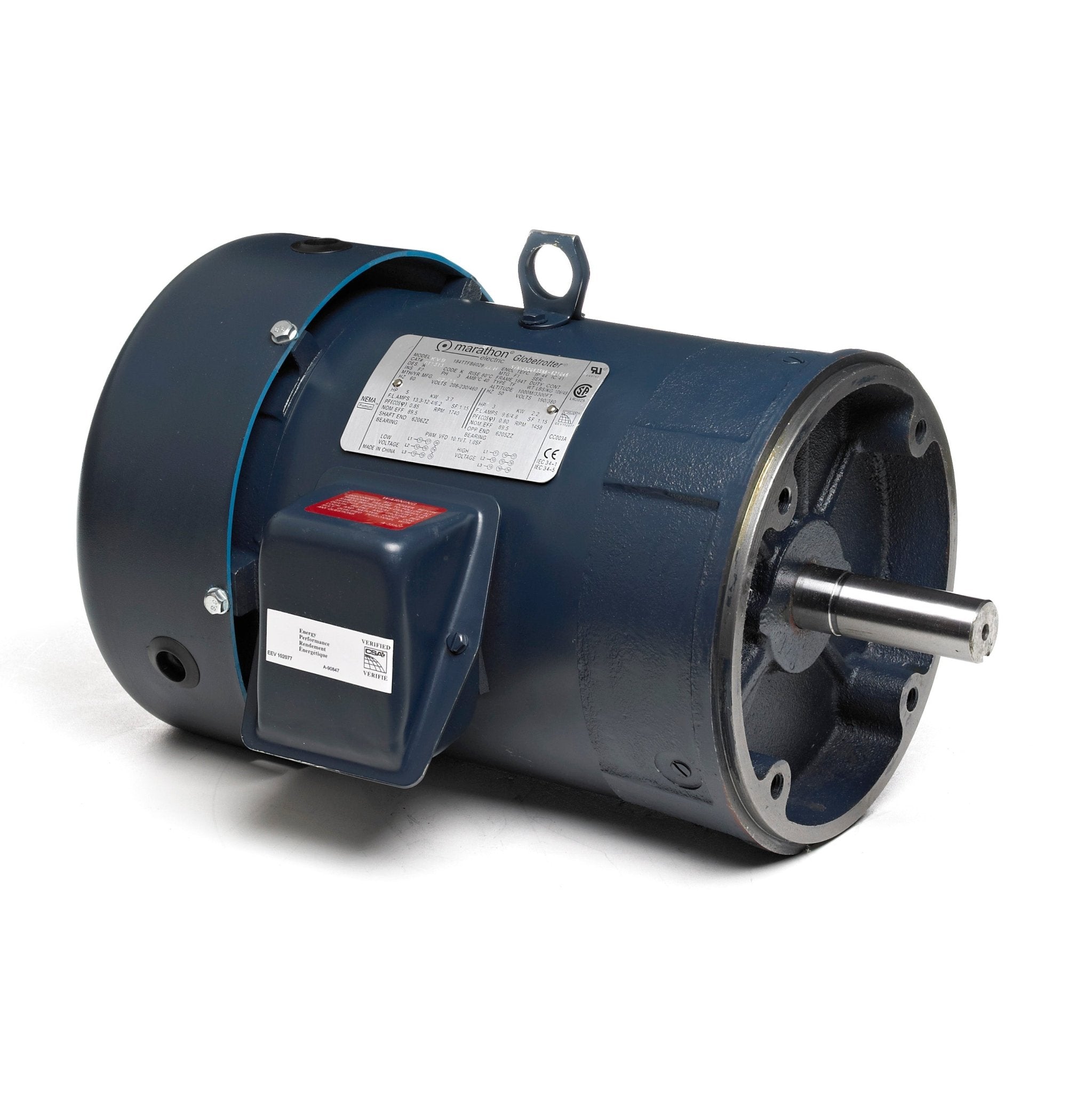 GT1312A Marathon Motor 5 HP | General Purpose | Square One Electric ...